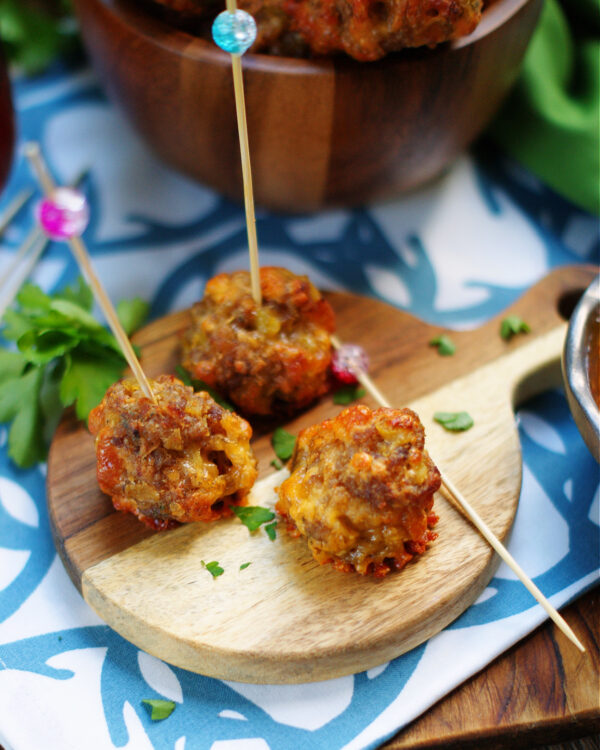 Green Chile Sausage Balls - Southern Discourse