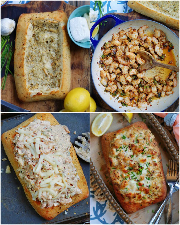 Shrimp Stuffed Garlic Bread - Southern Discourse