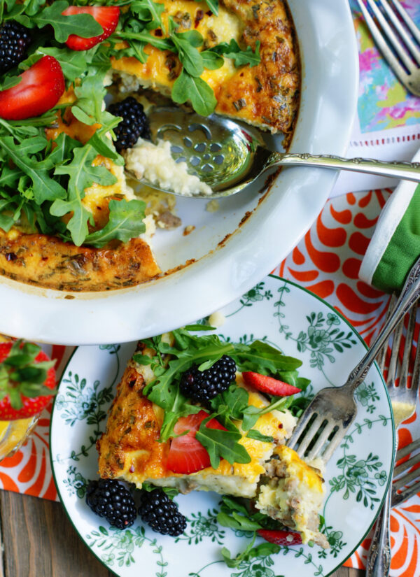 Easy Sausage & Cheese Grits Quiche - Southern Discourse