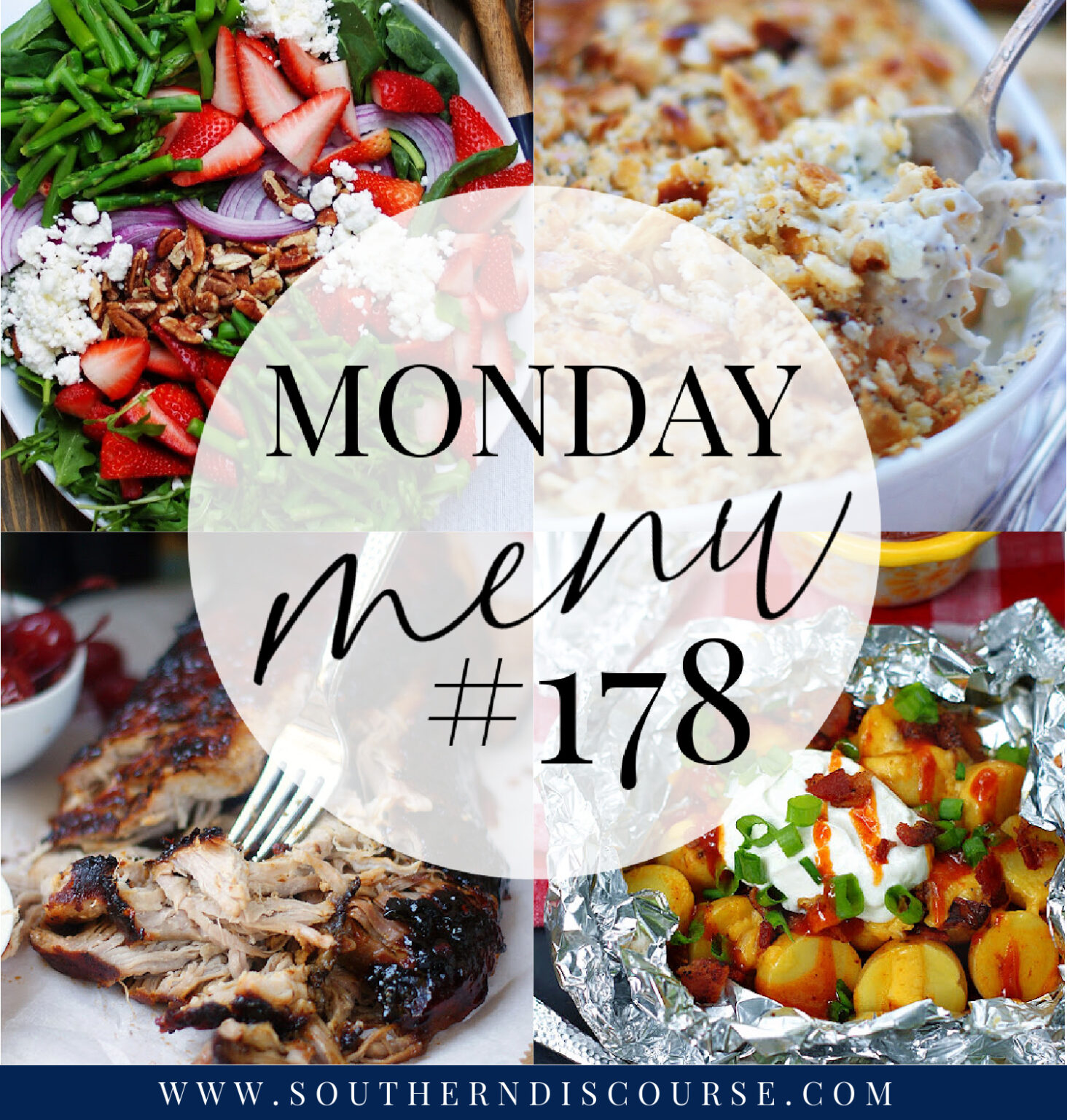 Monday Menu #178- Pulled Pork & Poppy Seed Chicken - Southern Discourse