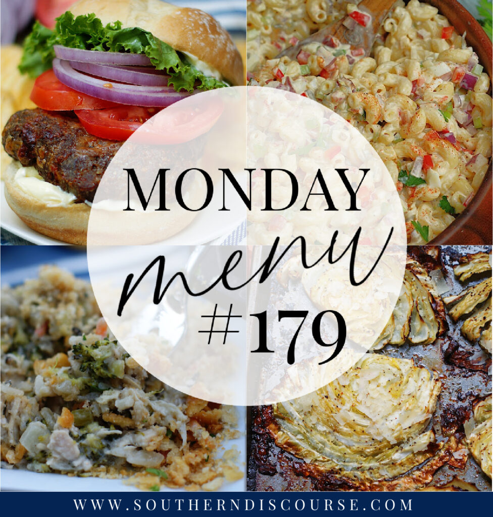 Monday Menu #179- Broiler Burgers & Chicken Rice Casserole - Southern ...
