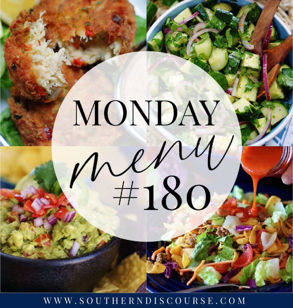 Monday Menu #180- Crab Cakes & Old School Taco Salad - Southern Discourse
