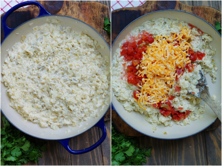 Cheesy Tomatoes & Rice with Chicken - Southern Discourse