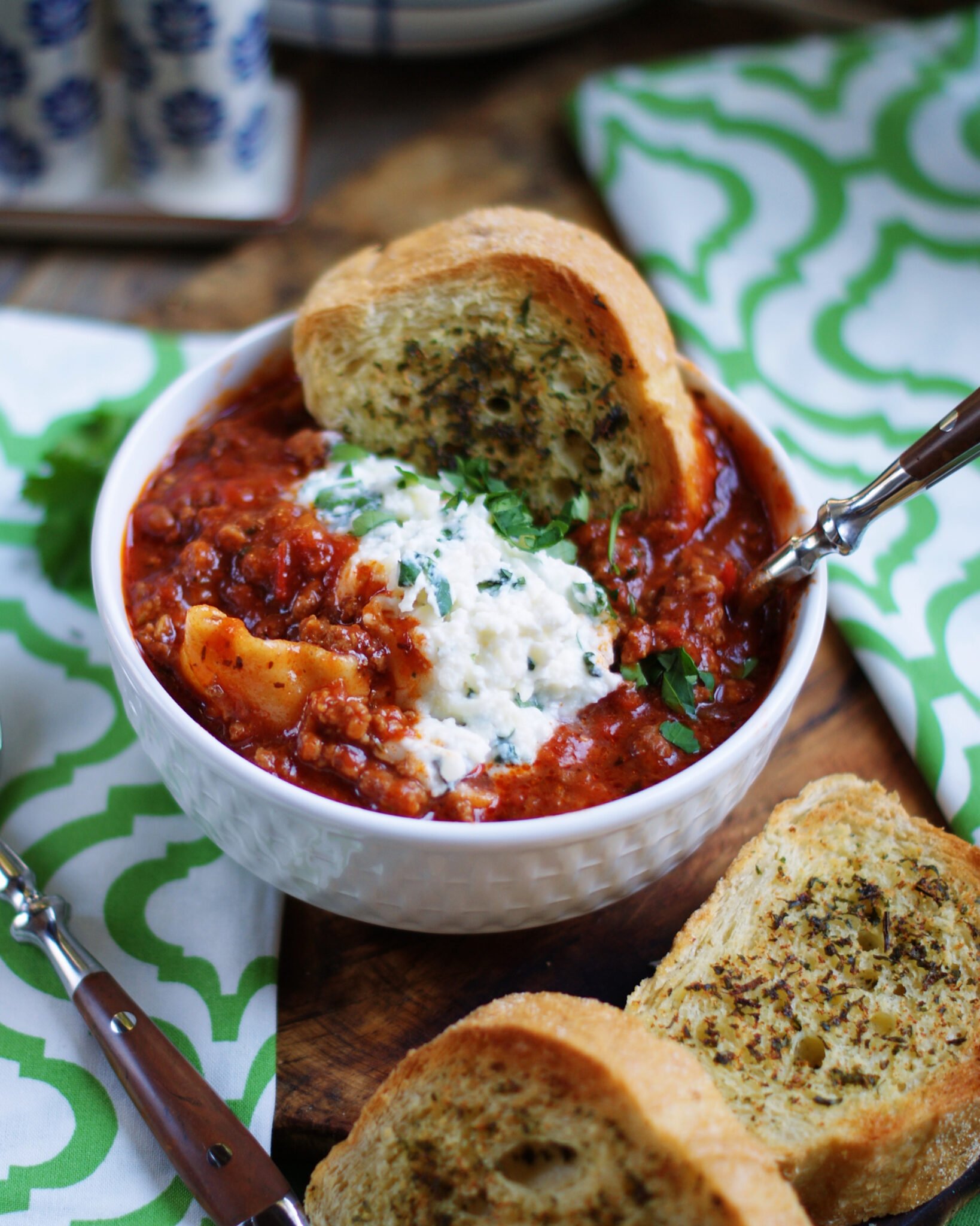 Hearty Lasagna Soup - Southern Discourse