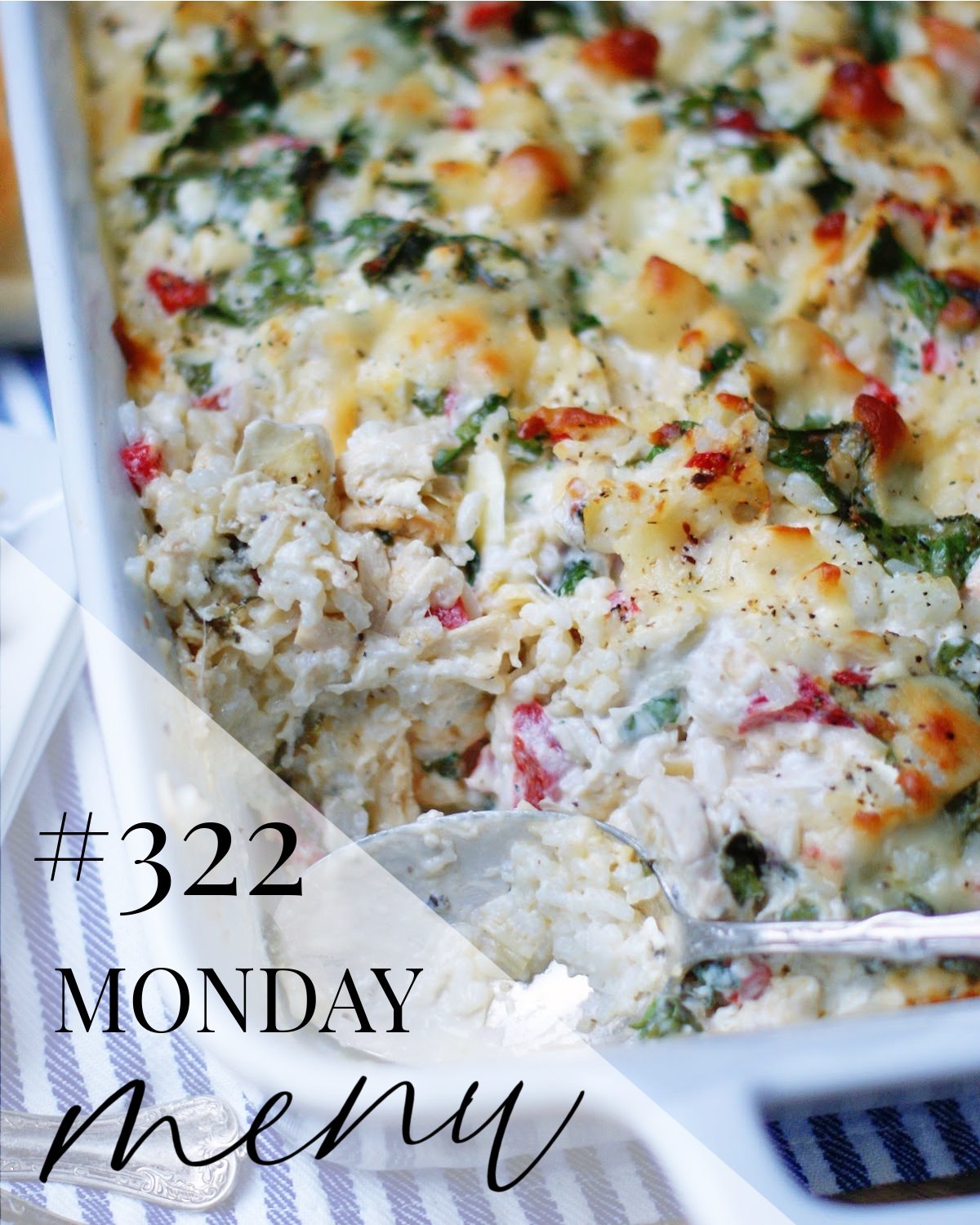 Monday Menu #322- Poppy Seed Chicken + Chicken & Rice - Southern Discourse